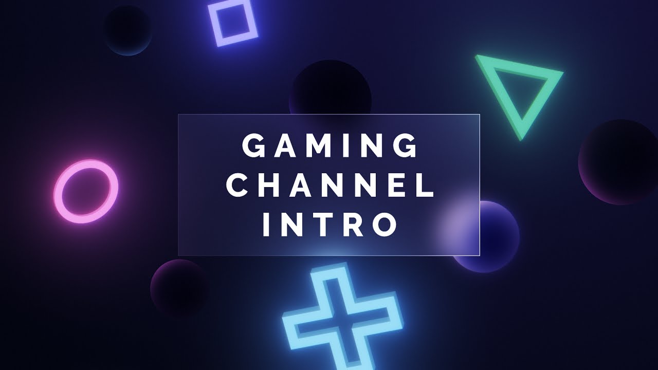 Gaming Channel Intro Reveal Intro Template Youtube