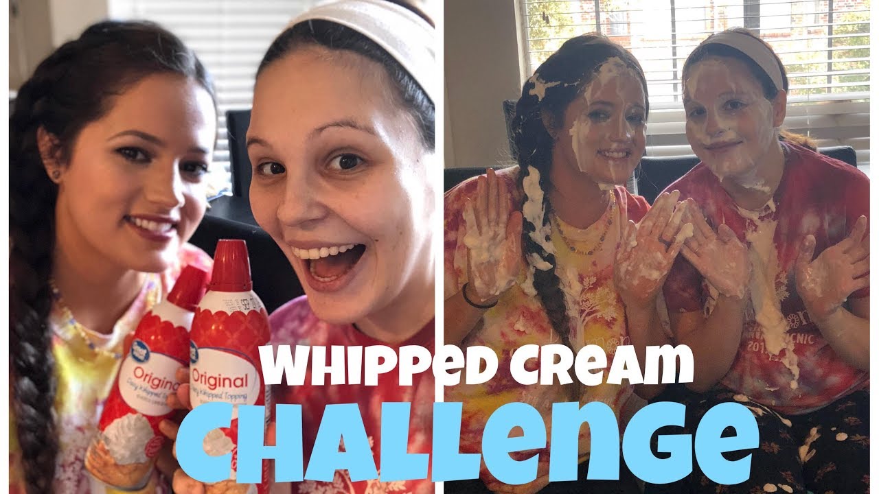 Whipped Cream Challenge Youtube