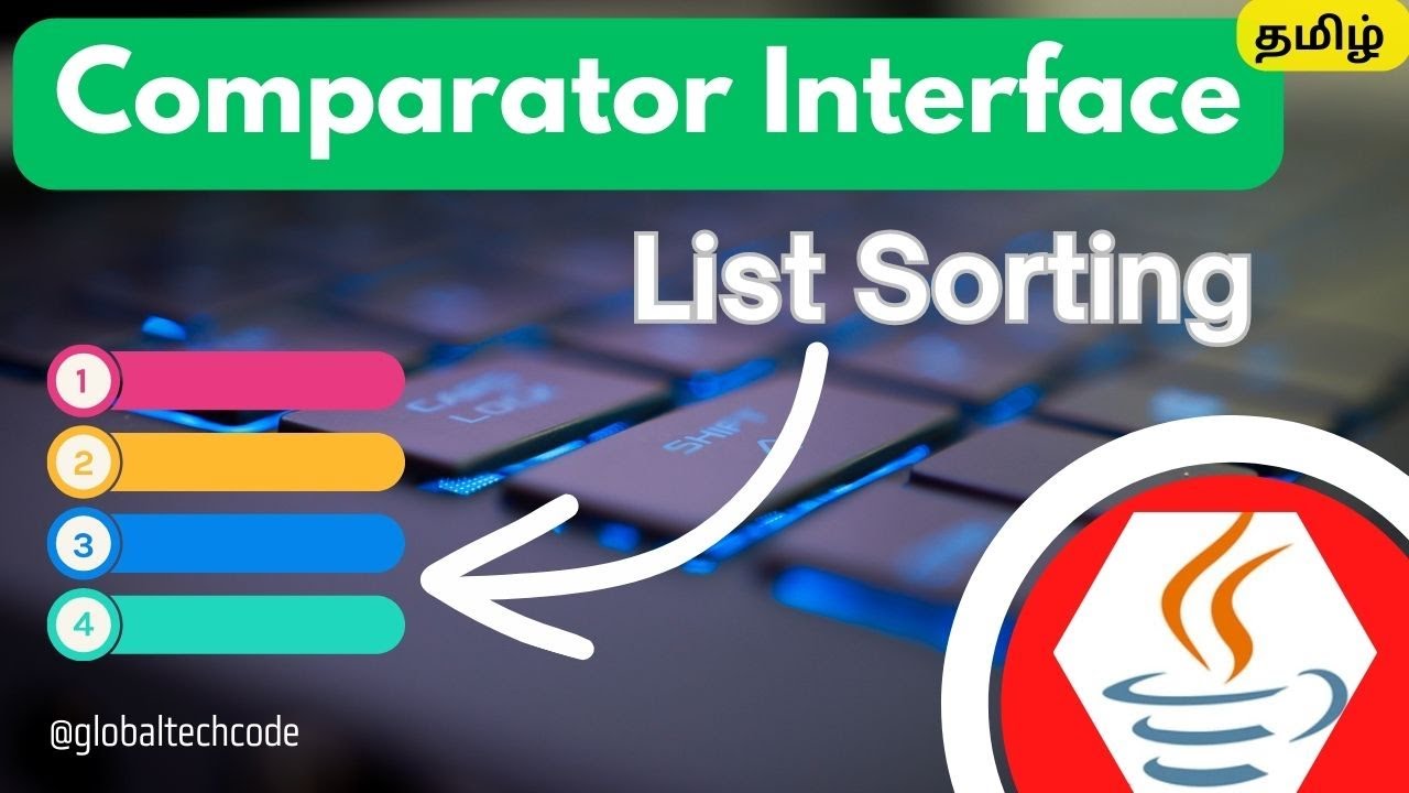 Tamil Sorting In List Using Comparator Functional Interface Youtube