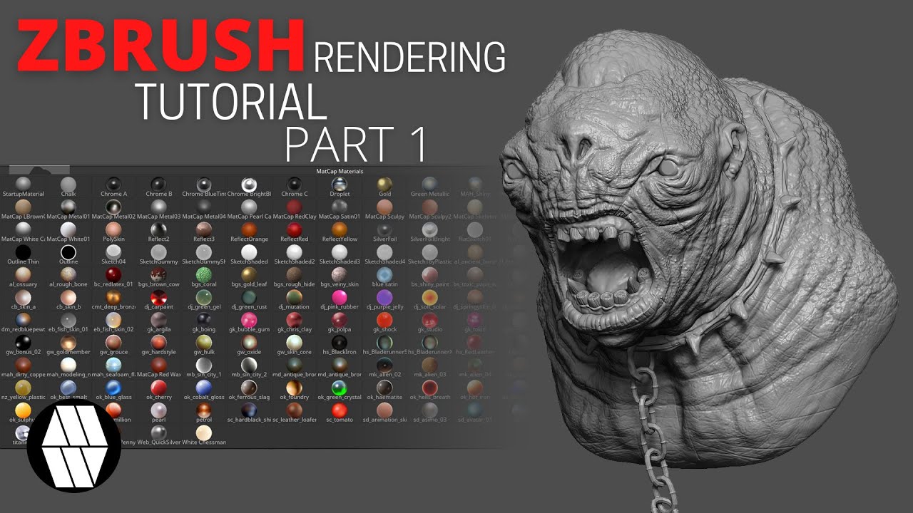 Zbrush Rendering Tutorial Part1 Full Tutorial Youtube