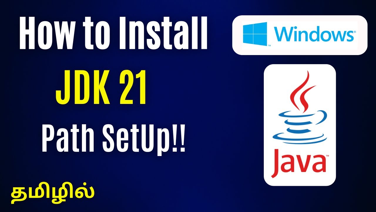 How To Install Jdk 21 Java Tamil Path Setup Windows Youtube