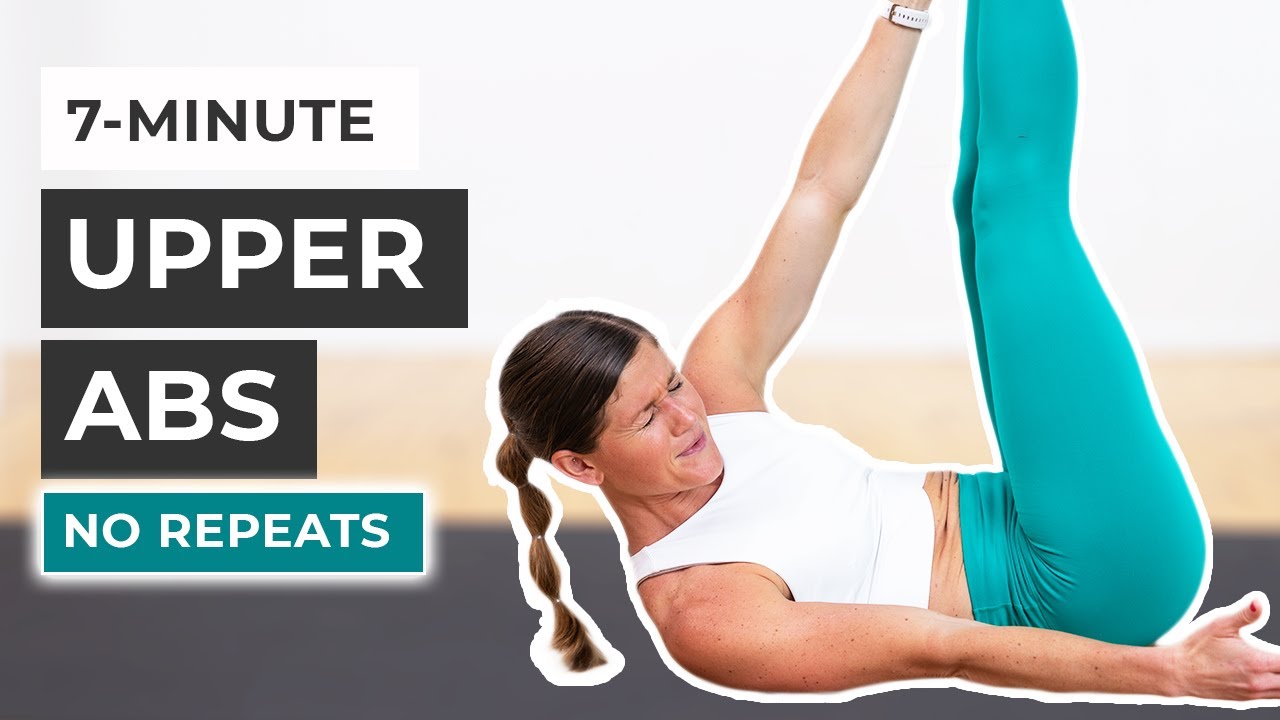 7 Minute Upper Abs Workout No Repeat No Equipment Youtube