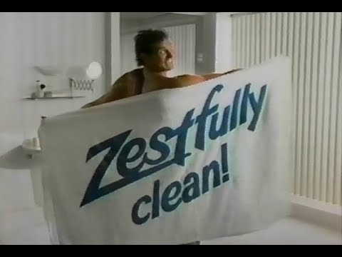 1989 Zest Soap Zestfully Clean Commercial Youtube