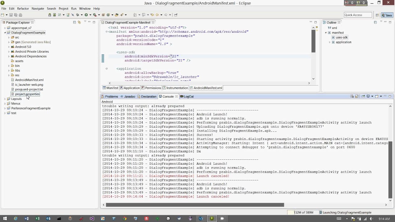 Troubleshoot Android App Debug Directly Onto Device Using Eclipse Youtube