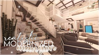 Bloxburg Realistic Modernized Family Mansion Roblox Doovi