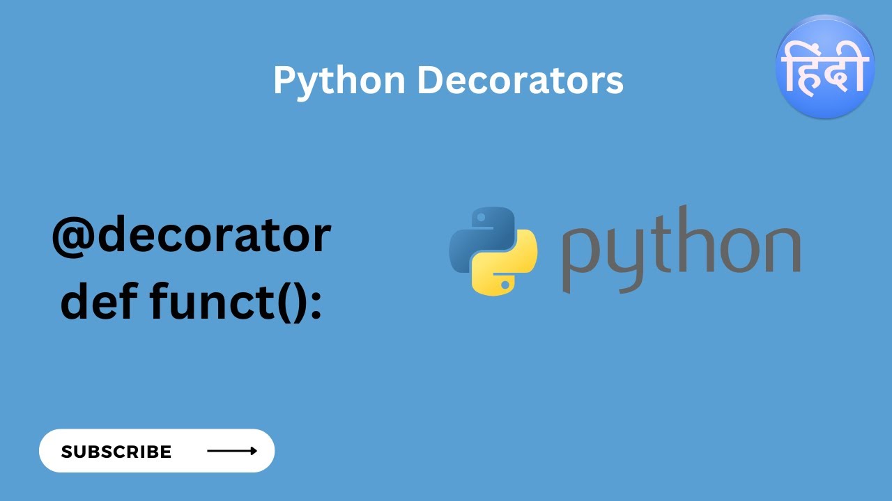 Decorators In Python In Hindi Python Decorators Tutorial 2023 Python