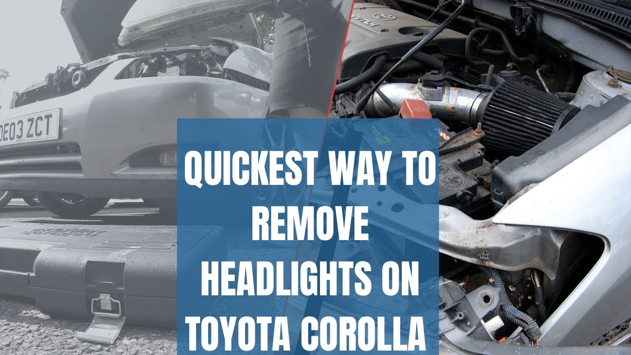 How To Replace Headlight Bulbs Toyota Corolla 2003 2008 55 Off
