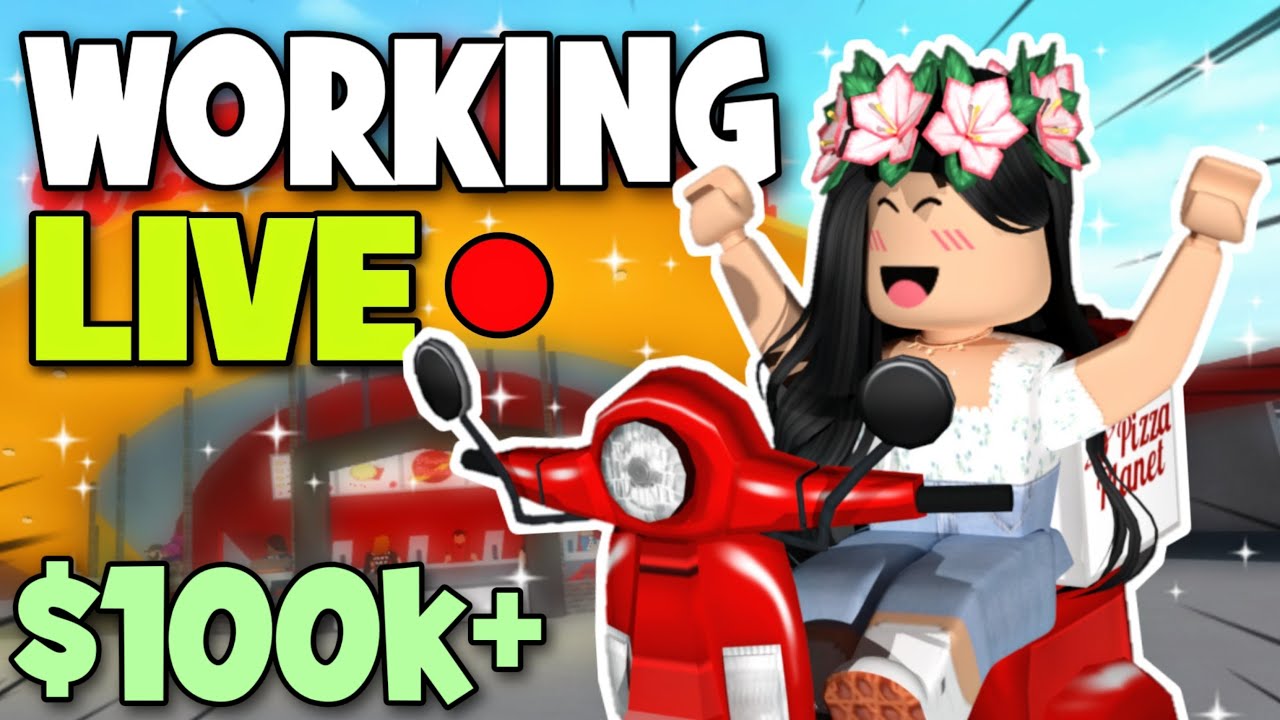 Working For 100k Live Stream Welcome To Bloxburg Working Motivation