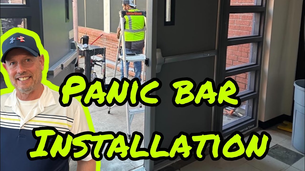 Commercial Rim Panic Bar Installation Youtube