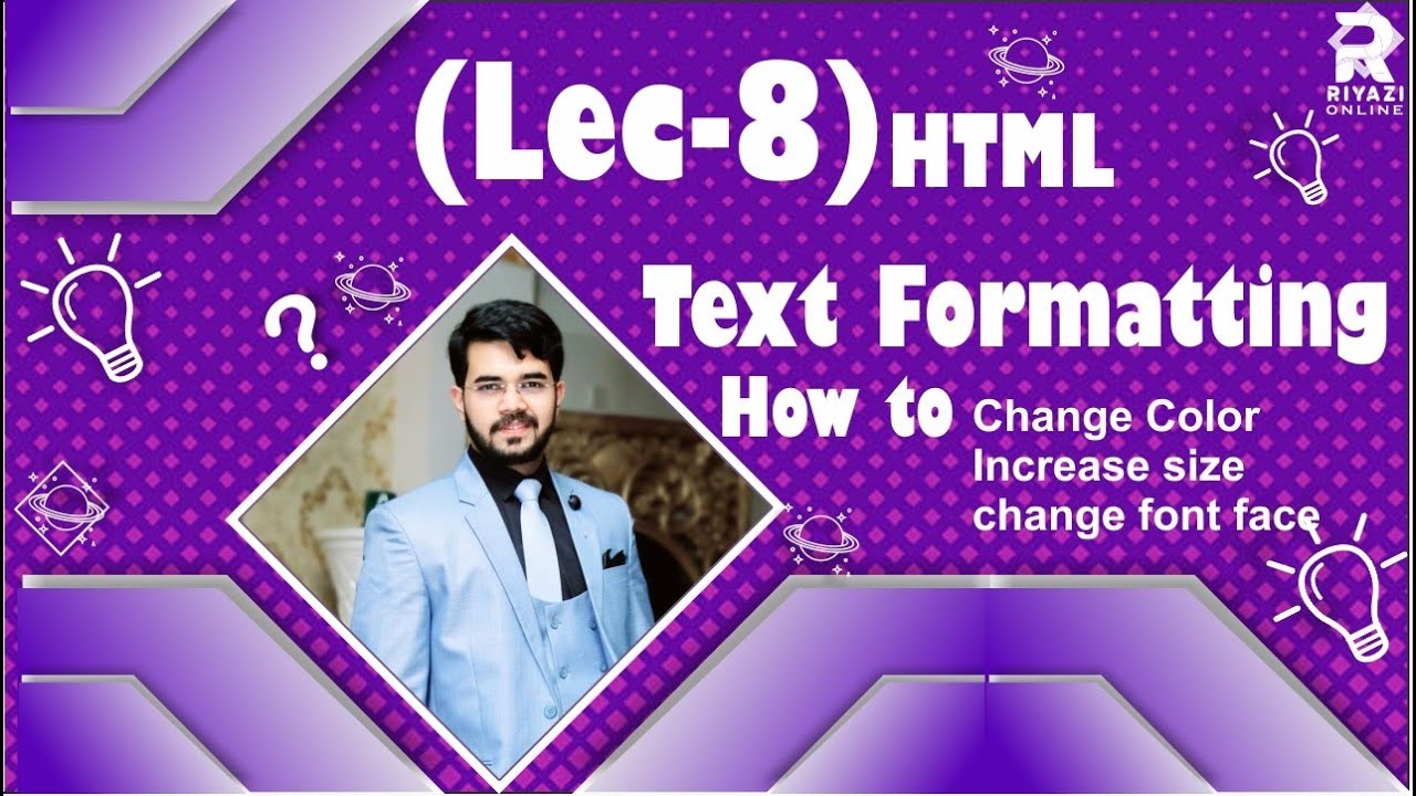 Html Text Formatting How To Change Size Color And Family Of Font