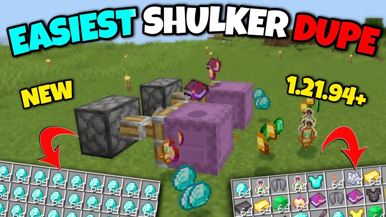 Easiest Shulker Duplication And Any Items Dupe For Minecraft 1 21 94