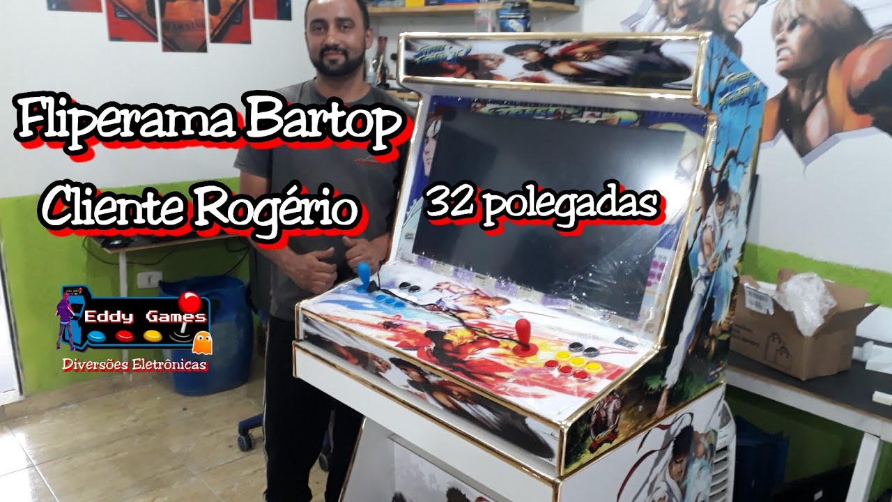Fliperama Bartop 32 Polegadas Eddy Games Youtube