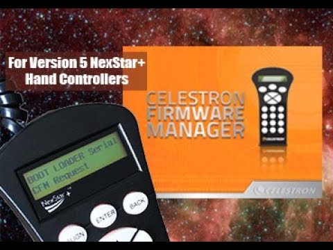 How To Update A Celestron Computerized Mount Hand Controller Version