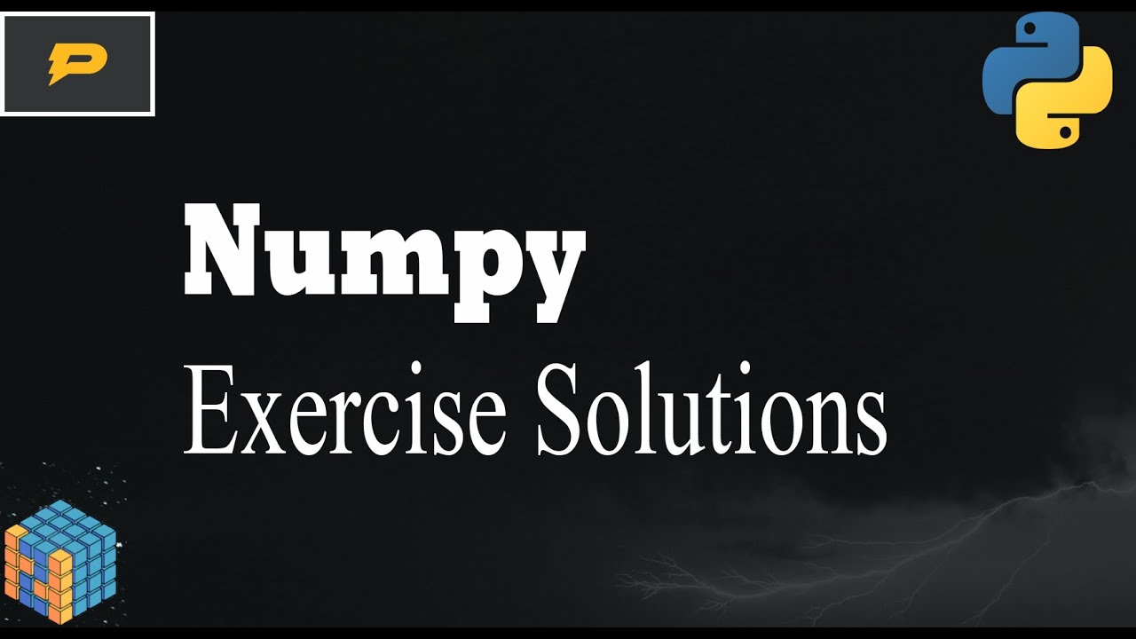 Numpy Exercise Solutions Youtube