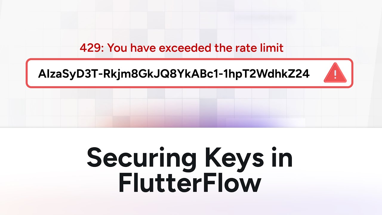 Securing Keys In Flutterflow Best Practices Youtube