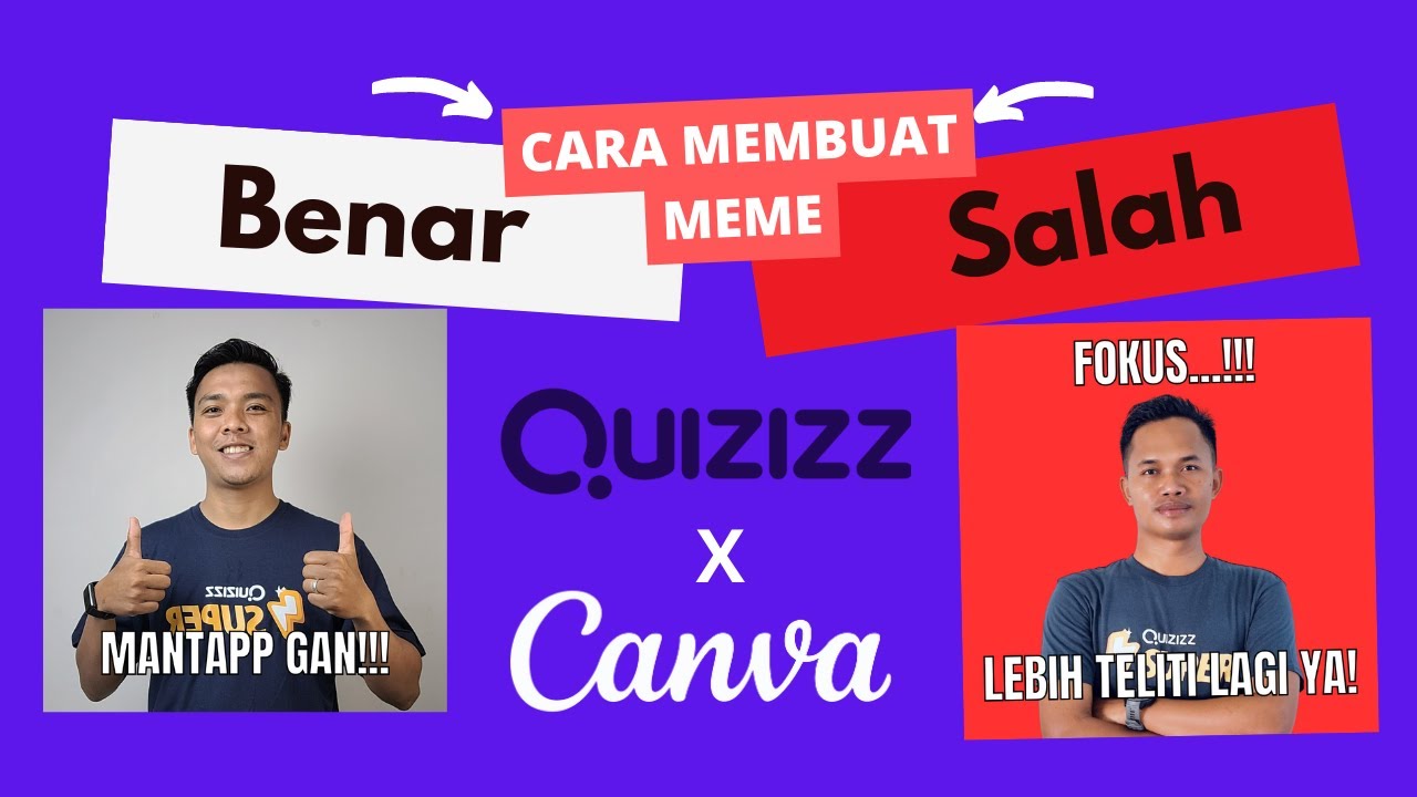 Cara Membuat Meme Quizizz Di Canva Youtube
