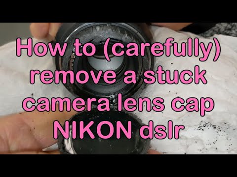 How To Remove A Stuck Lens Cap Nikon Dslr Digital Camera Youtube