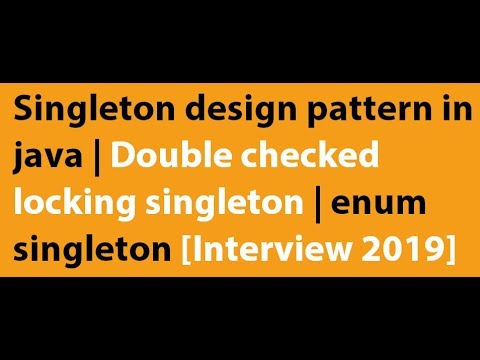 Singleton Design Pattern In Java Double Checked Locking Singleton