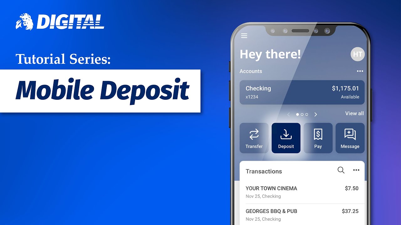 Wnb Digital Mobile Deposit Tutorial Youtube