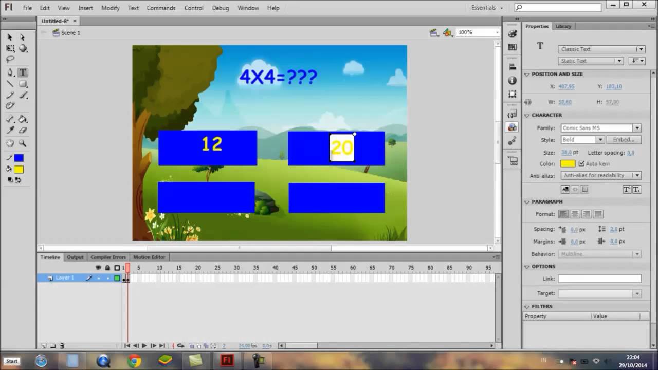 Pembuatan Game Tebak Gambar Dengan Menggunakan Adobe Flash Cs5 Fasrbm