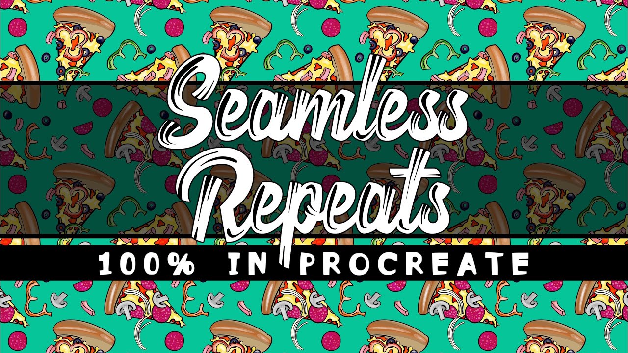 How To Make Seamless Repeats 100 In Procreate Youtube