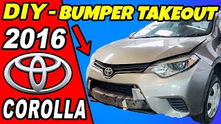 How To Replace Bumper Cover 2014 2019 Toyota Corolla 50 Off