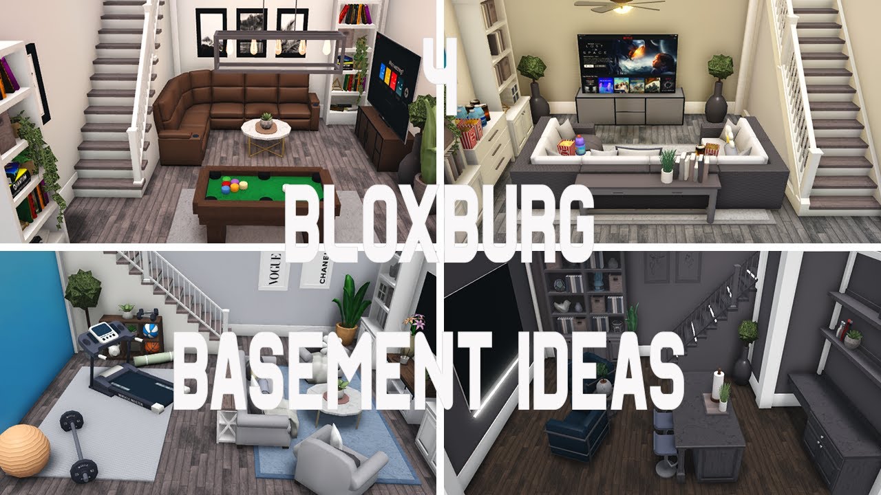 4 Bloxburg Basement Ideas Welcome To Bloxburg Youtube