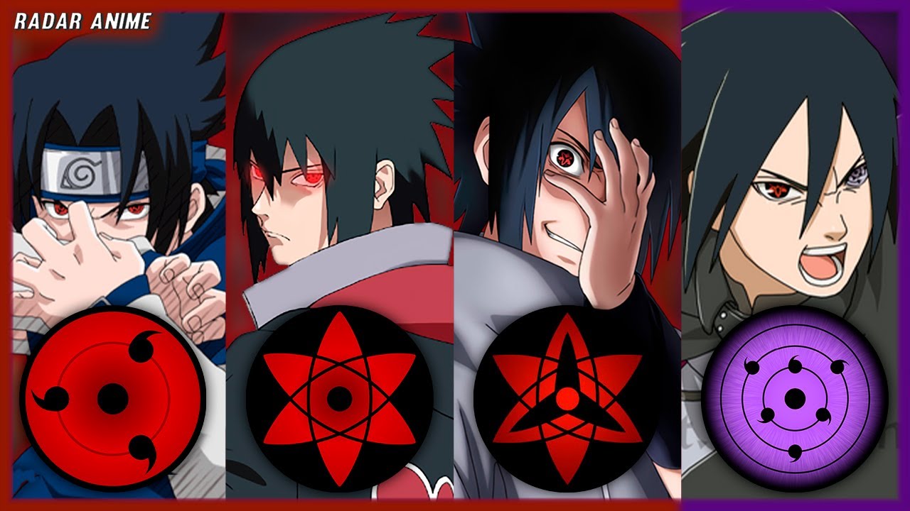 Como Foi Cada Evolução Do Sharingan Do Sasuke Uchiha Youtube