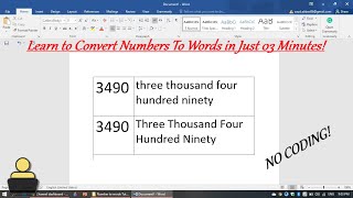 Convert Numbers To Words Zero Coding In Microsoft Word Shorts In Urdu