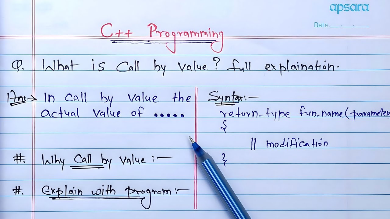 Call By Value C Programming Youtube