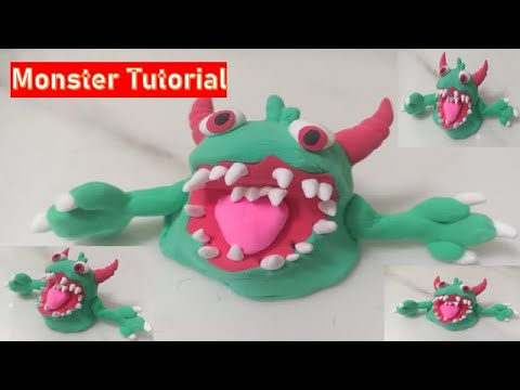 How To Make A Monster Using Clay Monster Modelling For Kids Clay