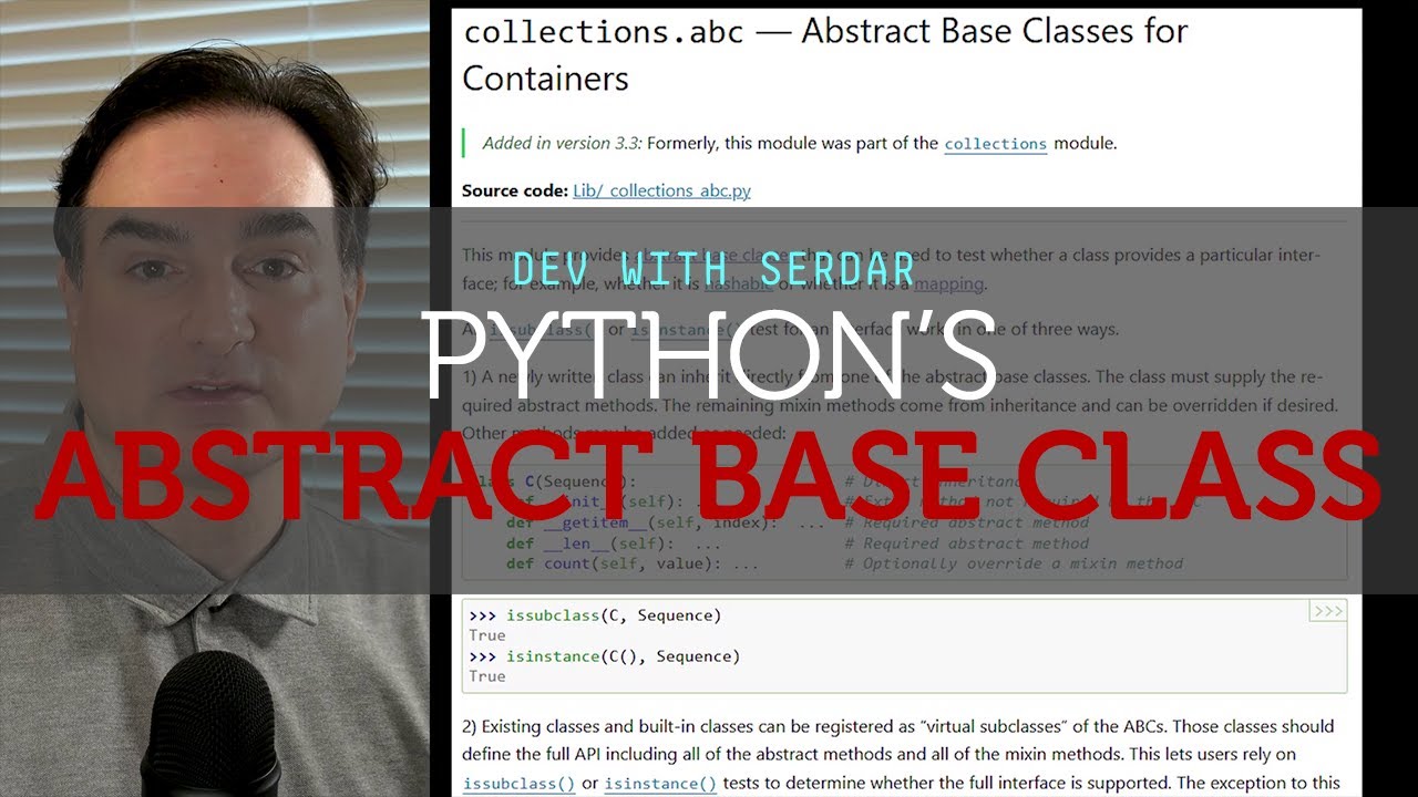 The Power Of Python S Abstract Base Classes Youtube
