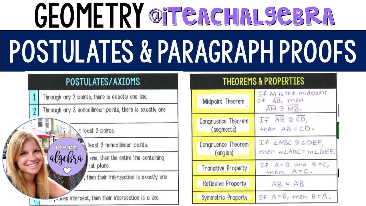 Geometry Postulates And Theorems List With Pictures Triangle