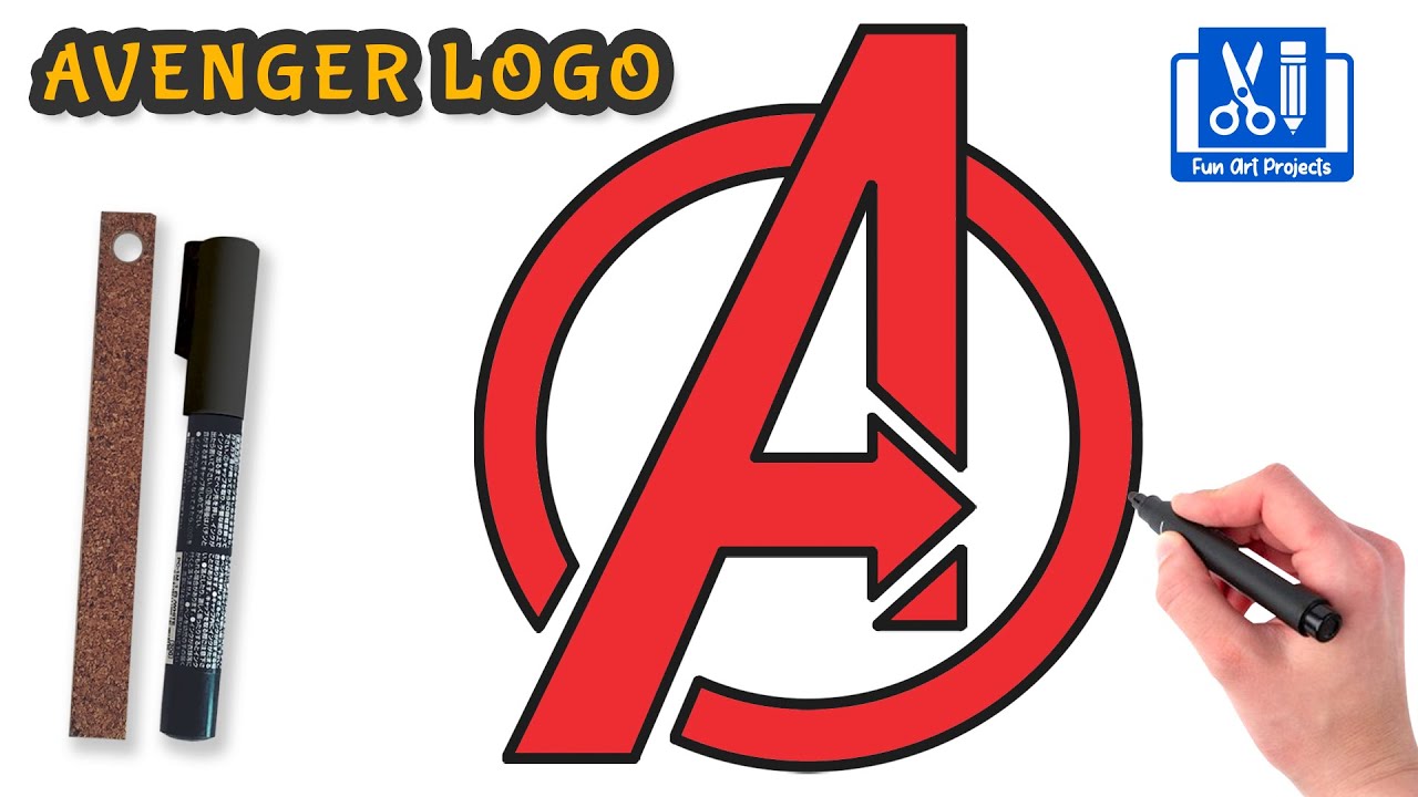 How To Draw Avengers Logo
