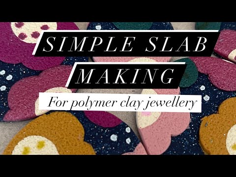 Polymer Clay Slab For Beginners Earring Making Tutorial Simple