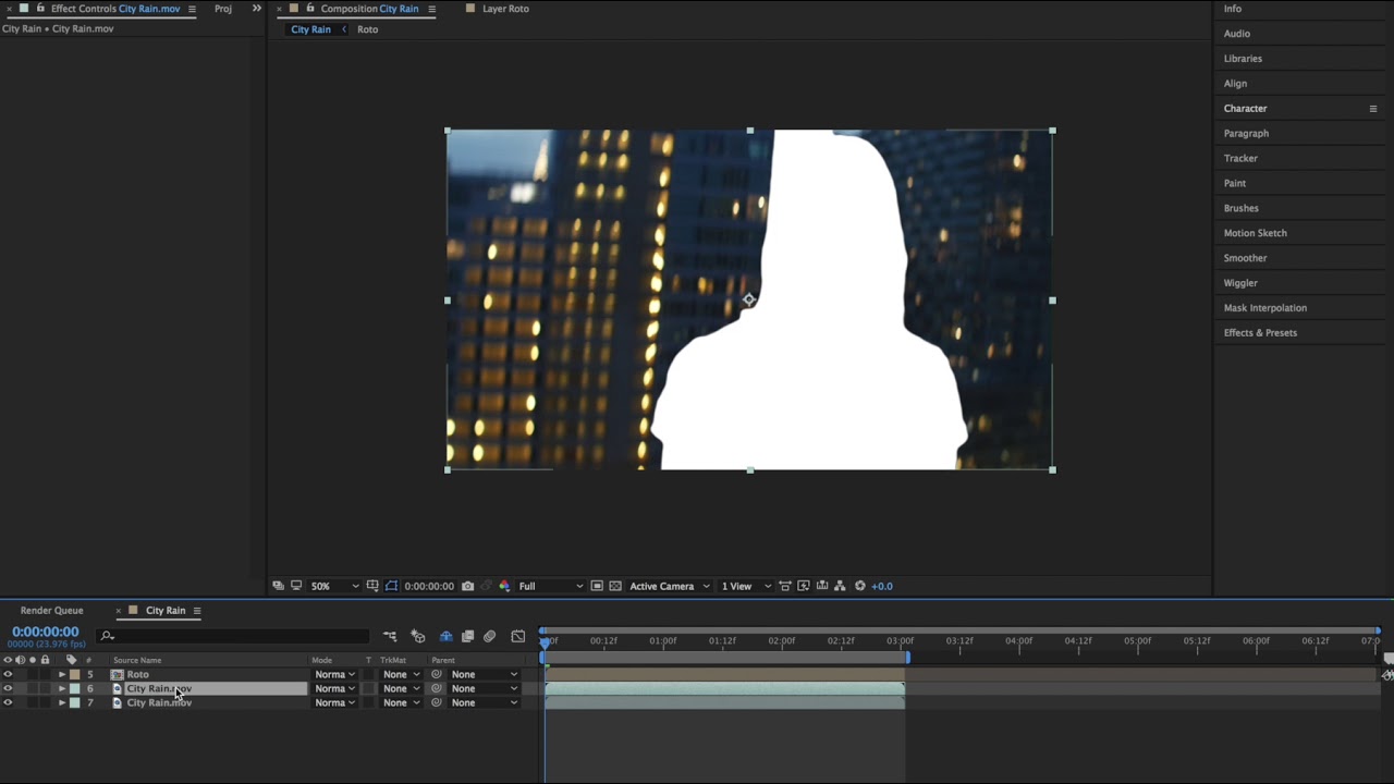 Tutorial Rotoscoping And Motion Tracking In After Effects To Add