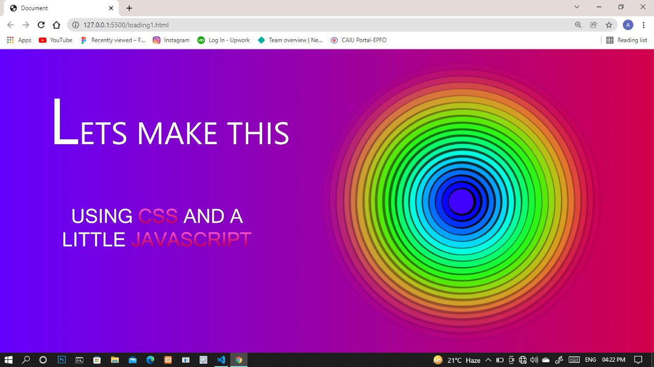 Rainbow Circle Animation How To Make Rainbow Circle By Css