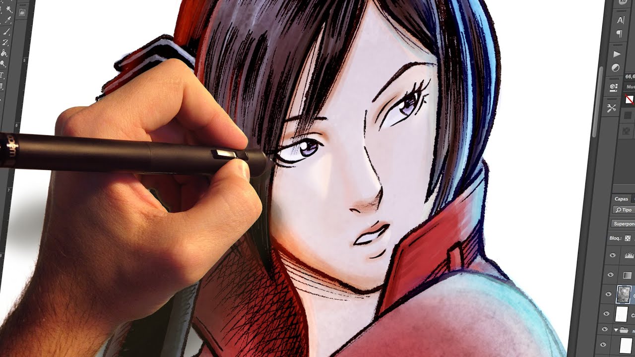 Speedpaint Resident Evil Ada Wong Tribute Youtube