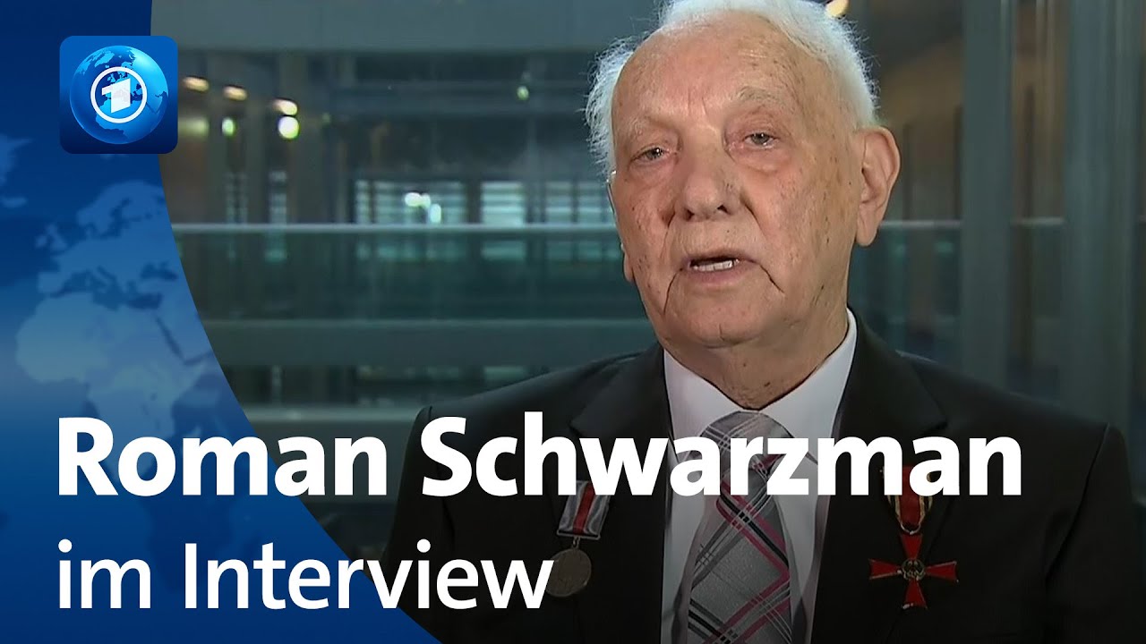 Holocaust überlebender Roman Schwarzman Im Tagesthemen Interview Youtube