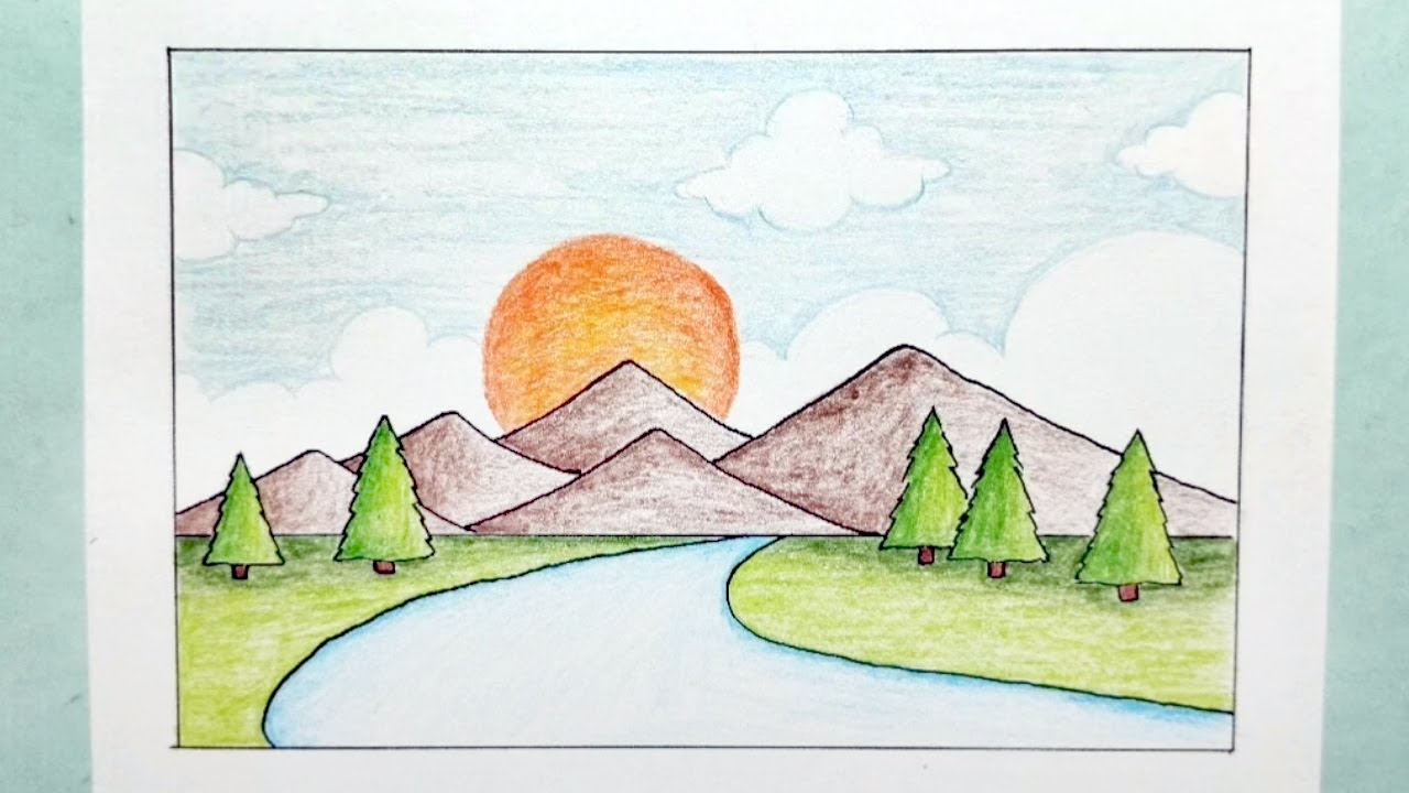 How To Draw Simple Landscape