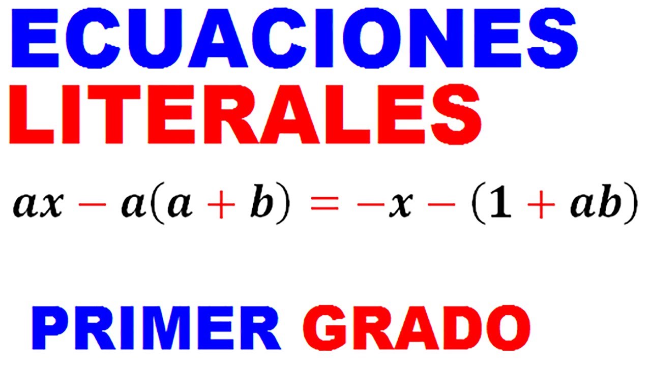 Como Despejar Ecuaciones Literales At Jermaine Shows Blog