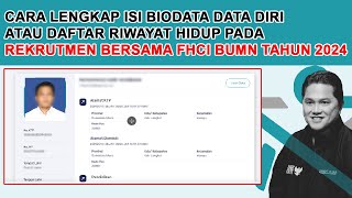 Cara Lengkap Isi Biodata Diri Atau Riwayat Hidup Pada Rekrutmen Bersama ...