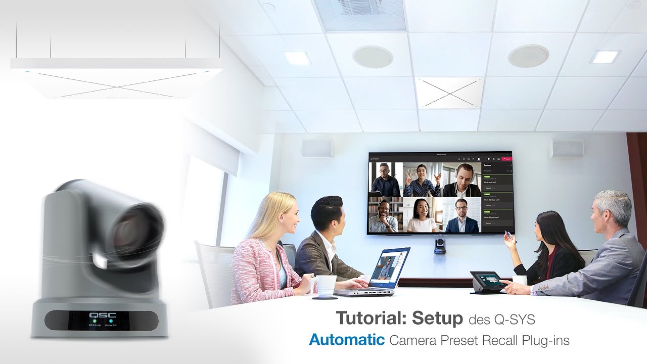Tutorial Setup Des Q Sys Automatic Camera Preset Recall Plug Ins Youtube