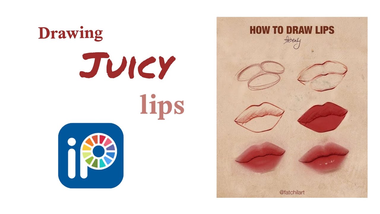 How To Draw Juicy Lips On Paper At Jade Donovan Blog