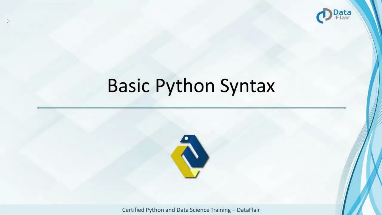 Python Basic Syntax Youtube