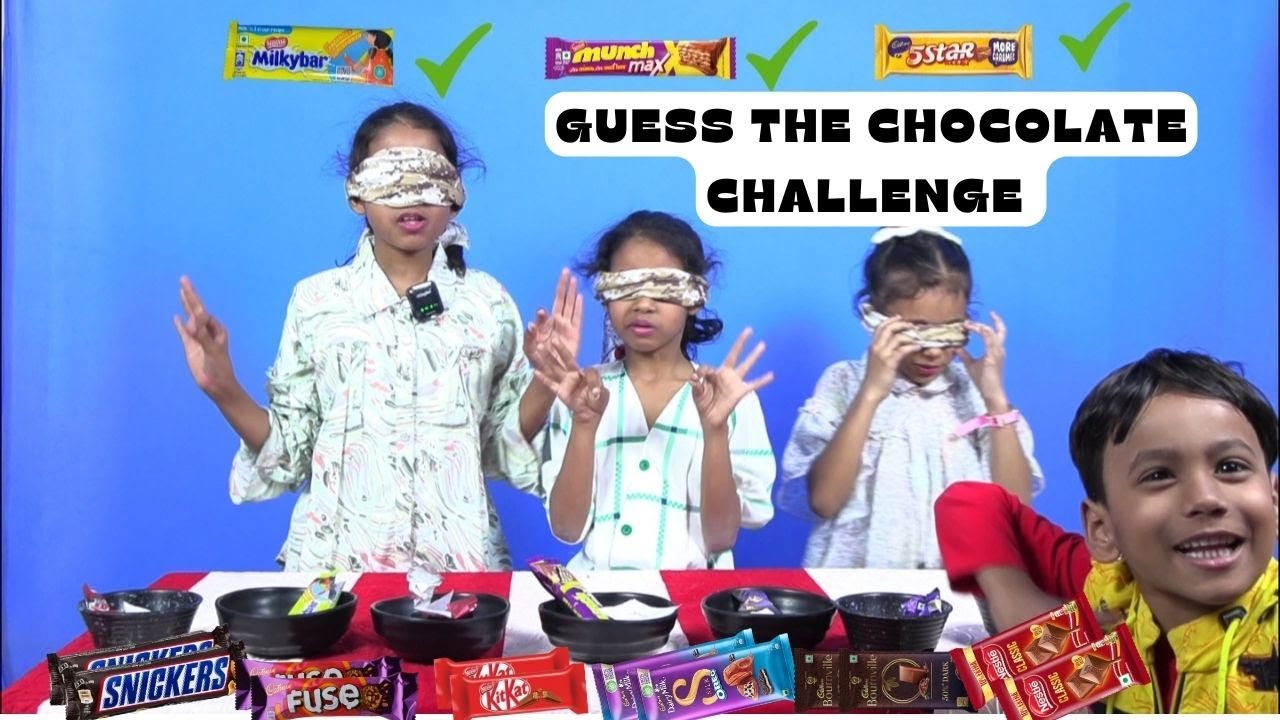 Guess The Chocolate Challenge Tasty Chocolate Funny Challenge