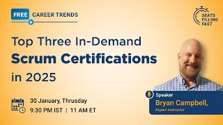 Top Scrum Master Certifications In Demand Scrum Master Certification
