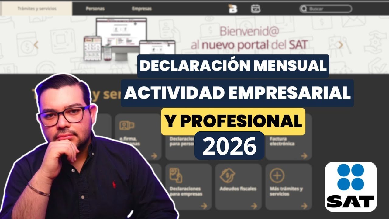 Tutorial Declaración Mensual Actividad Empresarial Y Profesional 2026