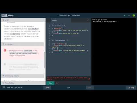 3 Control Flow Javascript Codecademy Youtube