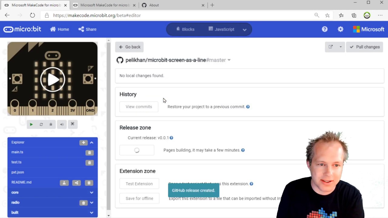 Makecode For Micro Bit Github For Extensions Youtube